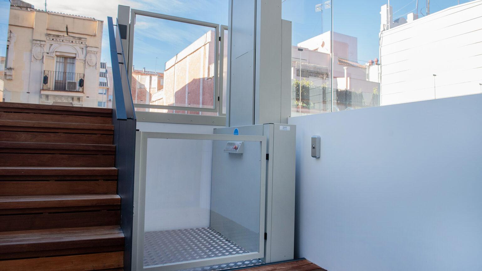 Ascensor por fachada - Aszende